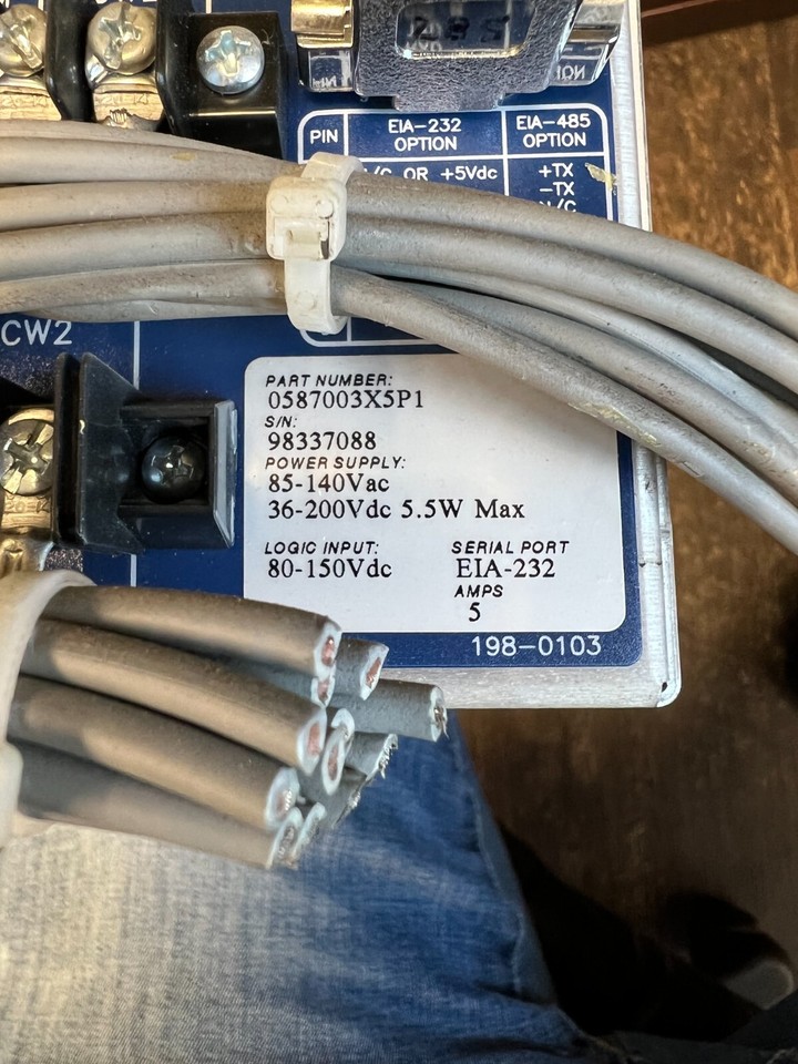 Schweitzer Engineering SEL-587 Current Differential Relay 0587003X5P1 ...