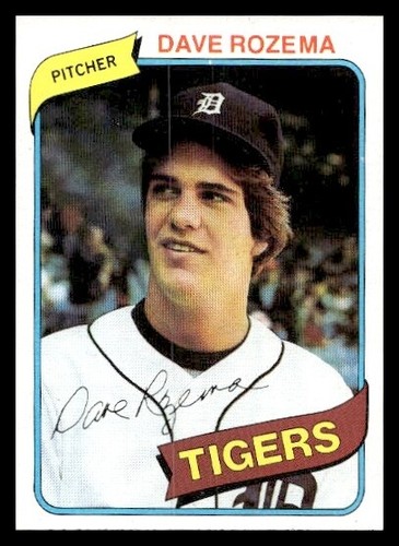 1980 Topps #288 Dave Rozema Detroit Tigers Baseball card | eBay