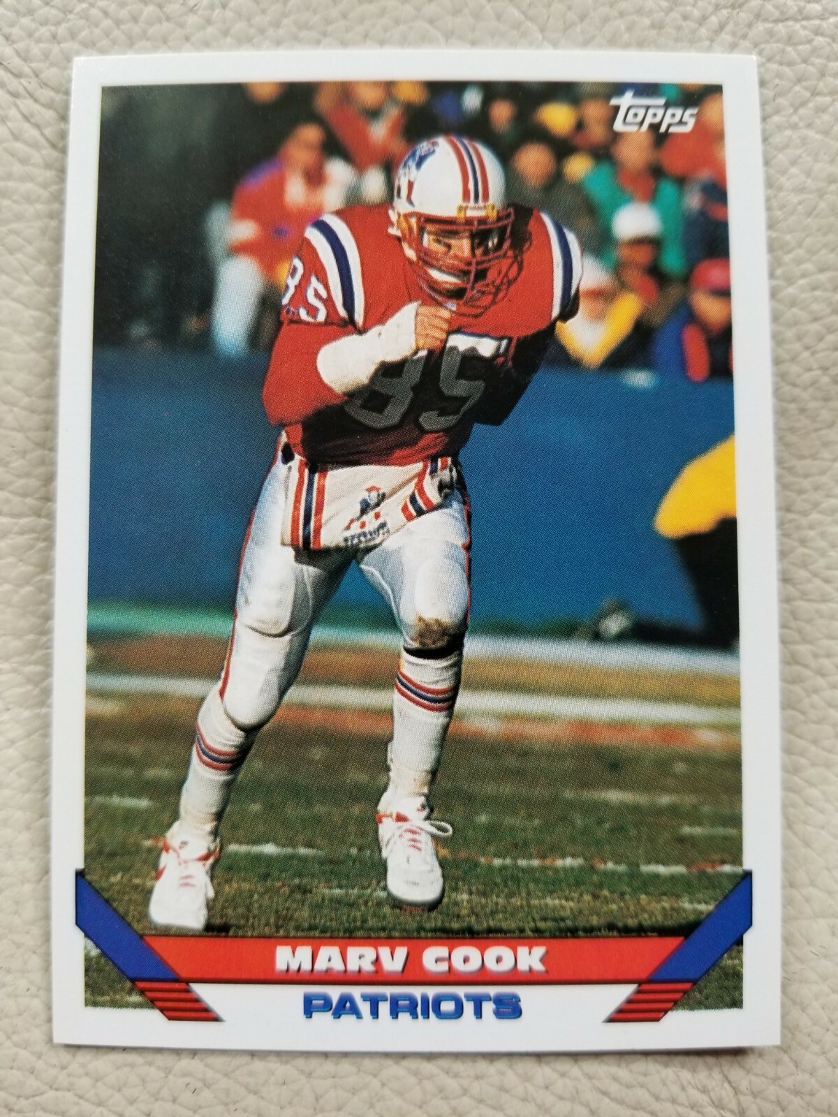 Marv Cook Tight End New England Patriots Topps 1993 | eBay