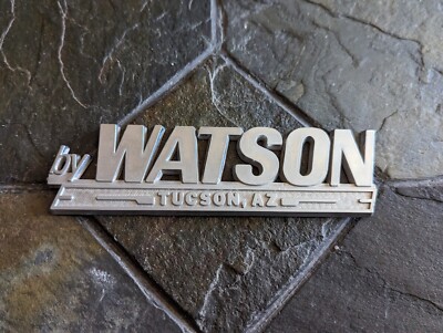 RARE by Watson Tucson Arizona Chrome Dealer Car Plastic Emblem Badge ...