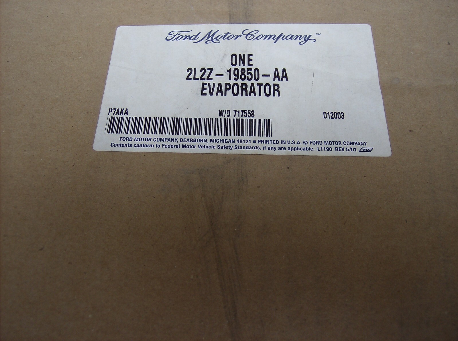 FORD 2L2Z-19850-AA EVAPORATOR | eBay