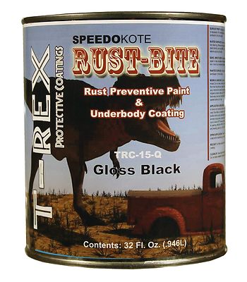 Paint over Rust with Underbody Gloss Black Paint, Quart, TRC-15-Q, RUST ...