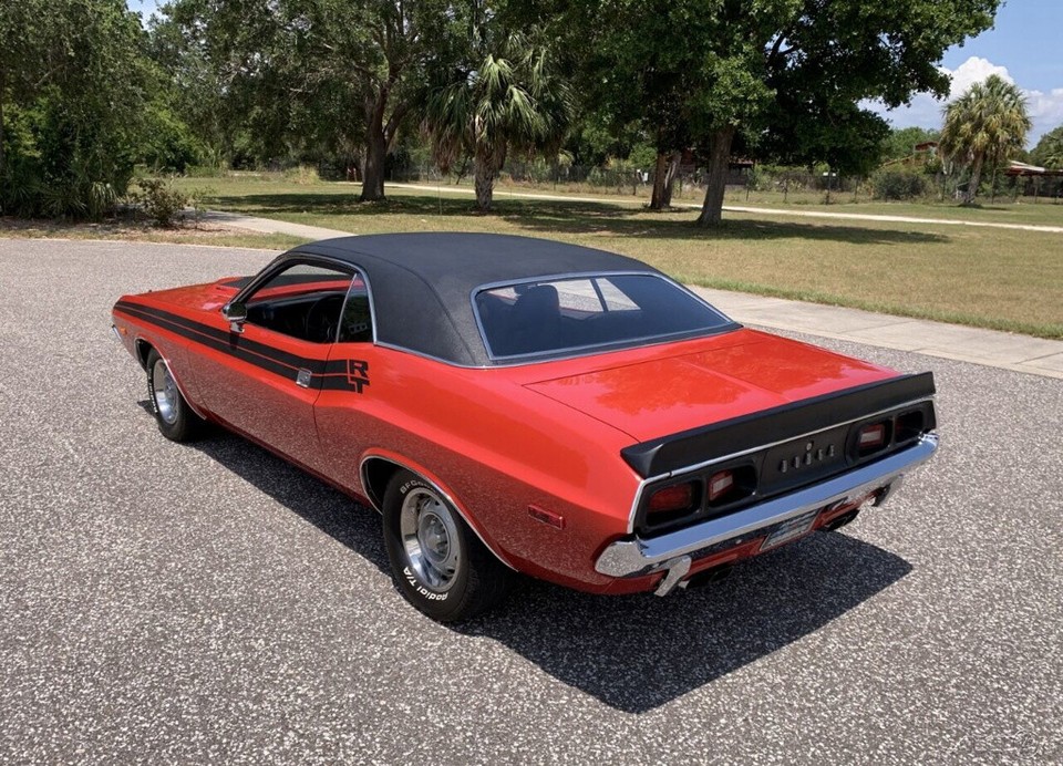 1972 Dodge Challenger 440 V8, Posi Rear End, Real FE5 Bright Red Car ...