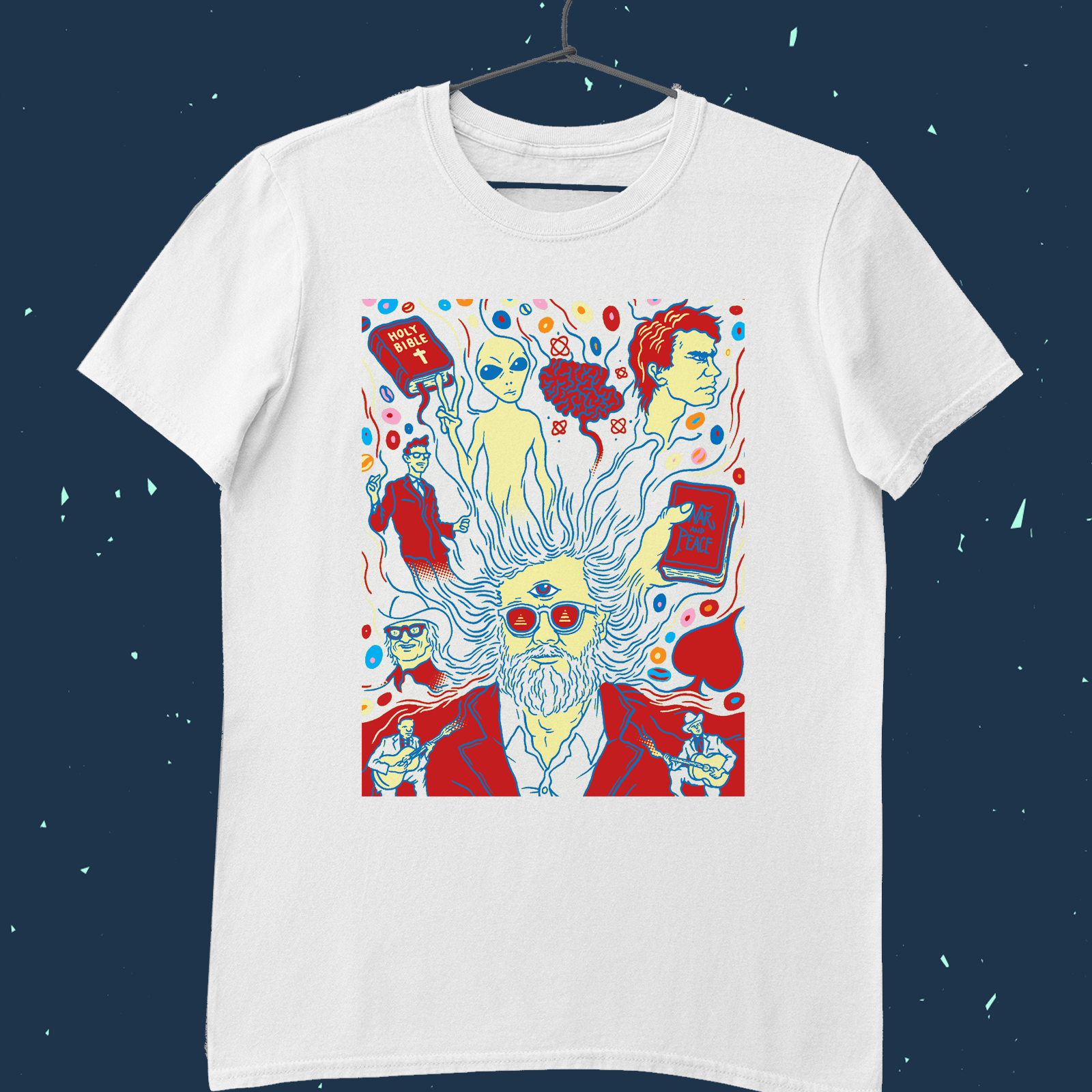 War Of Peace Roky Erickson Shirt Short Sleeve White Unisex S-234XL | eBay