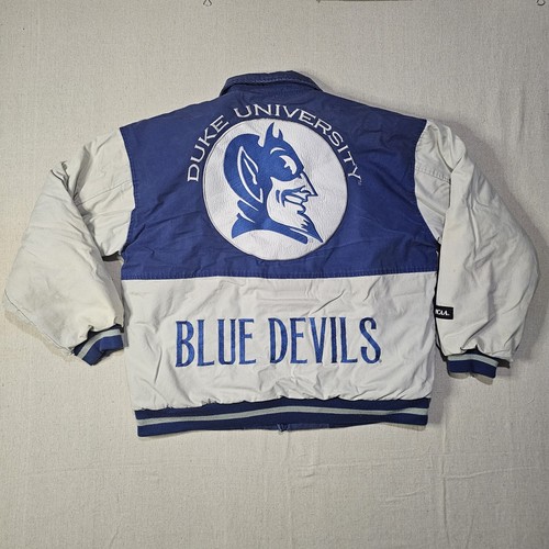 Vintage 90s #1 Apparel Blue Devils Duke University Bomber Jacket NCAA ...