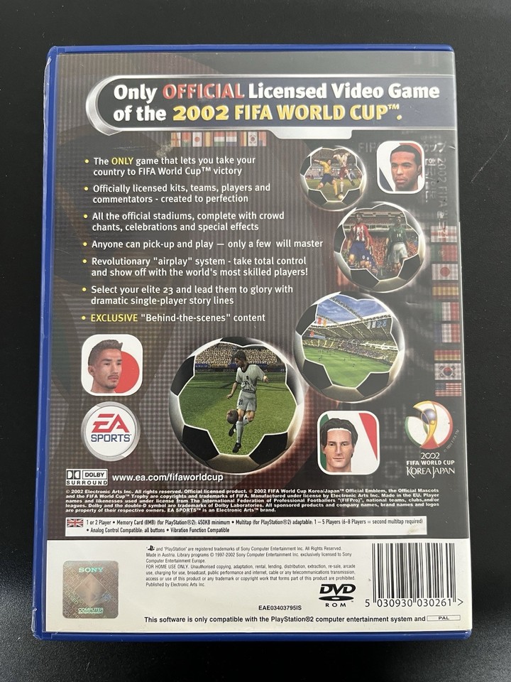 2002 Fifa World Cup Sony PlayStation 2 manual included | eBay UK