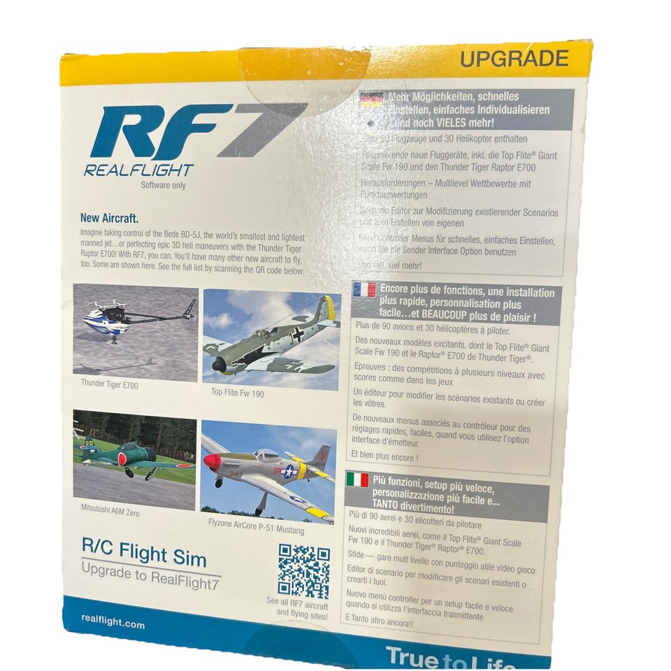 RealFlight RF7 Upgrade Package For RF 7 RC Flight Simulator Software | eBay