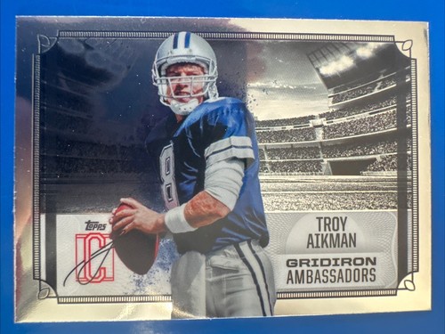 🔥2024 Topps Signature Class TROY AIKMAN -GRIDIRON AMBASSADORS COWBOYS ...