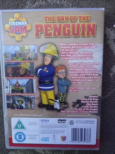 FIREMAN SAM THE DAY OF THE PENGUIN DVD KIDS 5 EPISODES | eBay UK