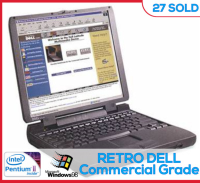 Dell Latitude Commercial Laptop Windows 95 98 Win98 Serial DOS Gaming ...