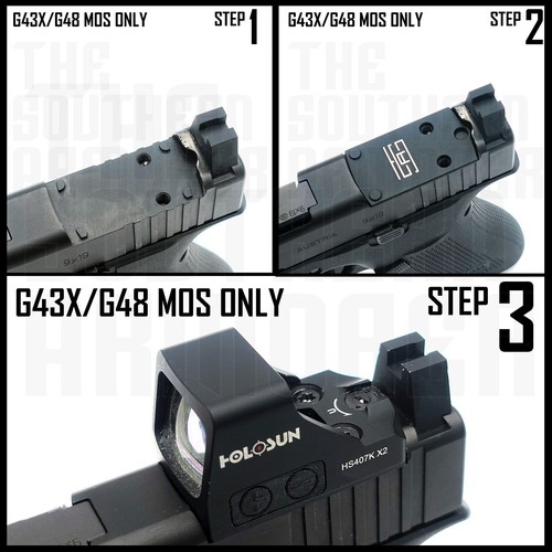 ADAPTER PLATE FOR HOLOSUN® 407K 507K TO FIT GLOCK® 43X MOS 48 MOS | eBay