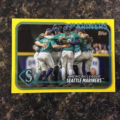 2024 Topps #241 Seattle Mariners Yellow Parallel | eBay