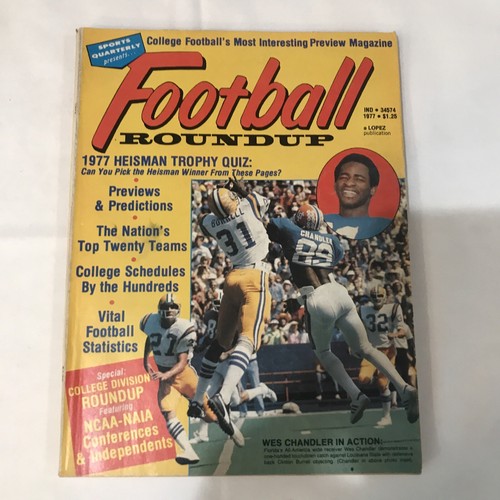 1977 Football Roundup Wes Chandler, Clinton Burrell (MH222) | eBay