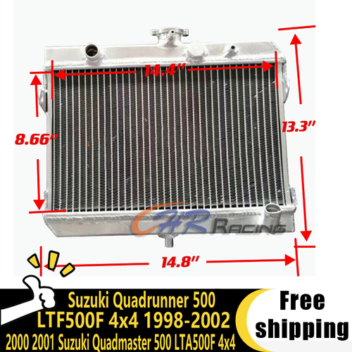 Aluminium Radiator for 1998-2002 Suzuki Quadmaster 500 LTA500F LTA500F ...