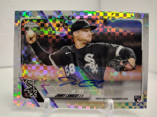JIMMY LAMBERT #/125 AUTO X-fractor 2021 Topps Chrome Baseball ROOKIE ...
