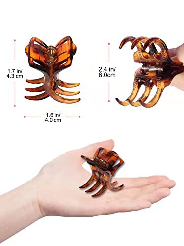 4 Pieces Hair Claw ClipsBig Size Hair Claws 2.0 Inch Hair Jaw Clip for ...