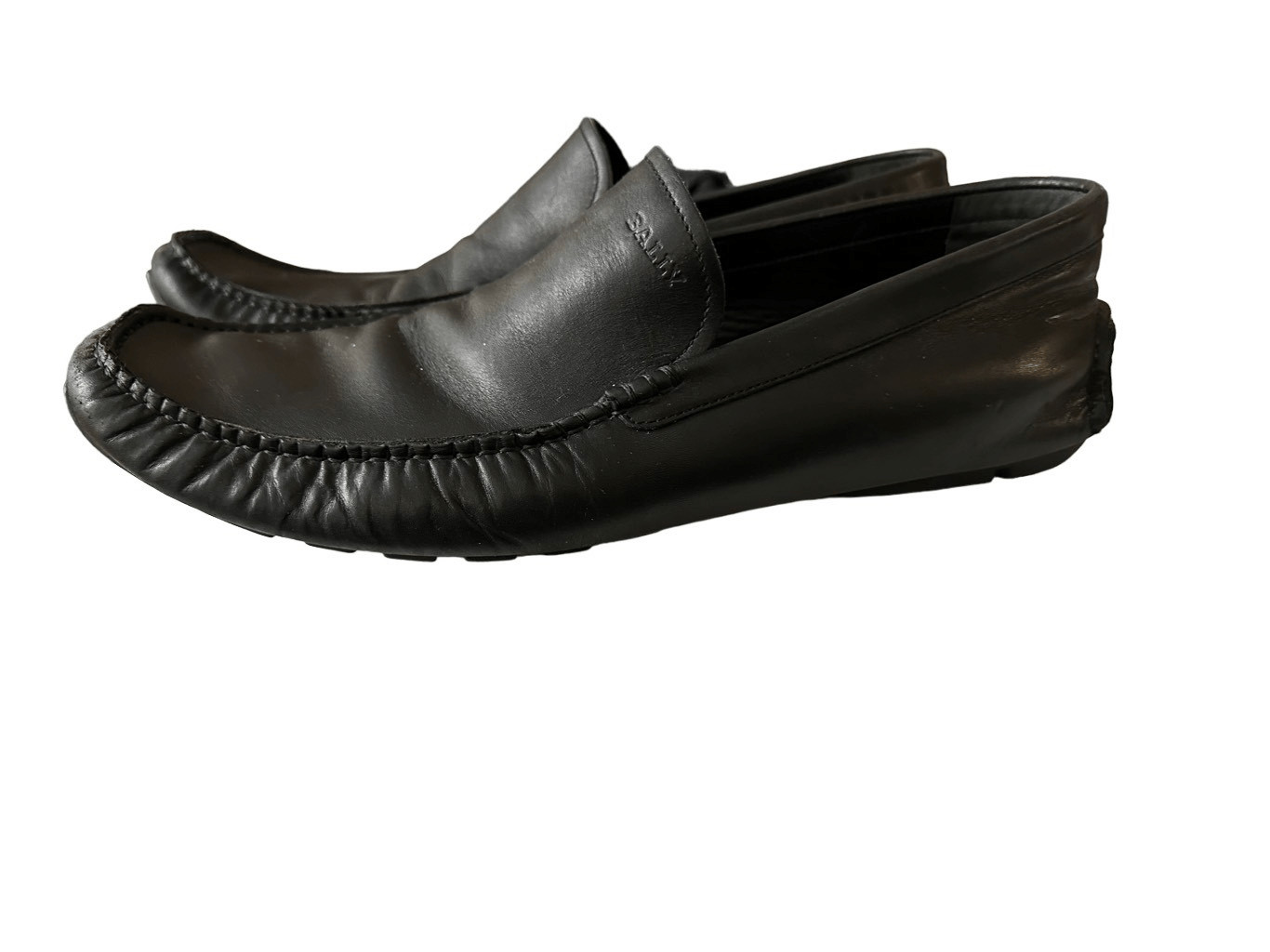 BALLY WALDER Men's Trainspot Black Leather Loafer Dri… - Gem
