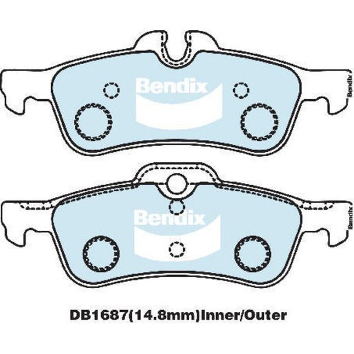 Bendix EURO Brake Pad Set Rear DB1687 EURO+ | eBay