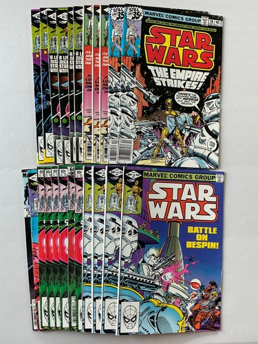 Vintage Star Wars Comics Lot Of 23 Bronze Age FN/VF 7.0 average Marvel ...