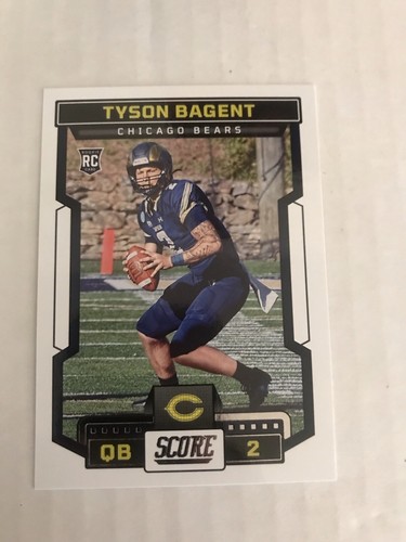 2023 Panini Score Tyson Bagent Rookie Card Chicago Bears 1.00 Shipping ...