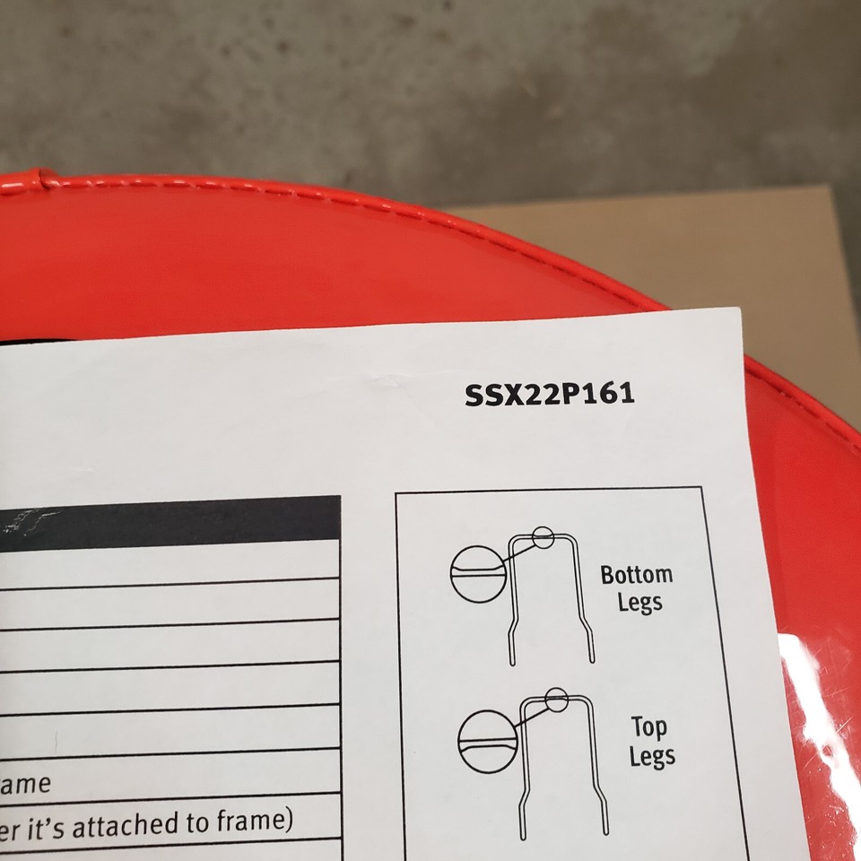 Snap-on Tools OEM Shop Bar Stool SSX22P161 Counter Height 360° Swivel ...