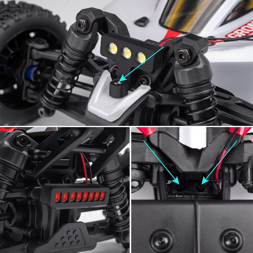 FLYXM RC Front & Rear LED Lights Kit for Arrma 1/18 Typhon Grom RC ...