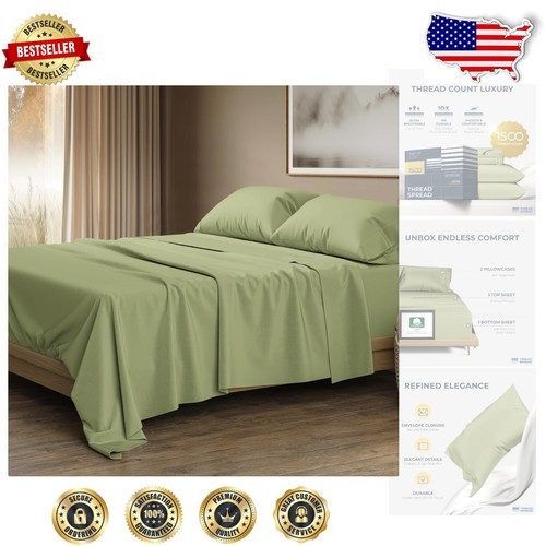 Breathable 1500 Thread Count Egyptian Cotton Sheets for King Beds ...