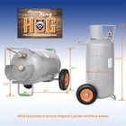 40 LB Horizontal and Vertical HOG Propane Cylinder with Wheels | eBay