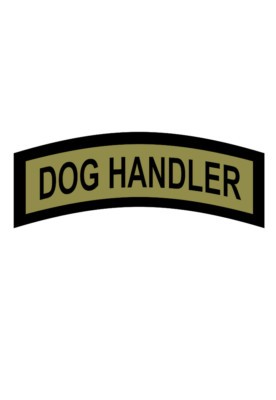 DOG HANDLER Tab Vinyl Window Decal/Sticker | eBay