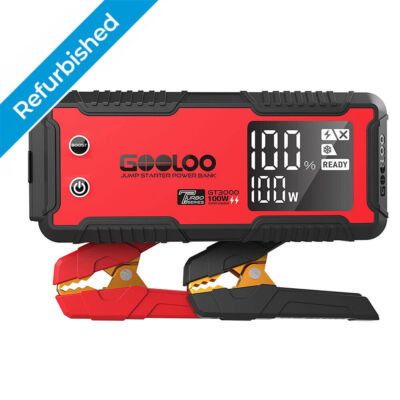 GOOLOO GT3000 Jump Starter 3000A 100W 2-Way Fast Charging SuperSafe 12V ...