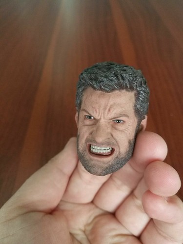 1/6 Scale Head Sculpt Angry Logan Wolverine Hugh Jackman for 12" Male ...
