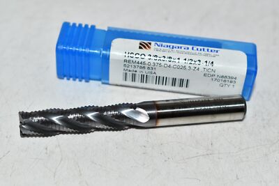 NEW Niagara Cutter N88394 3/8'' Size, Fine Pitch, 1-1/2'' LOC, 4 Flute ...