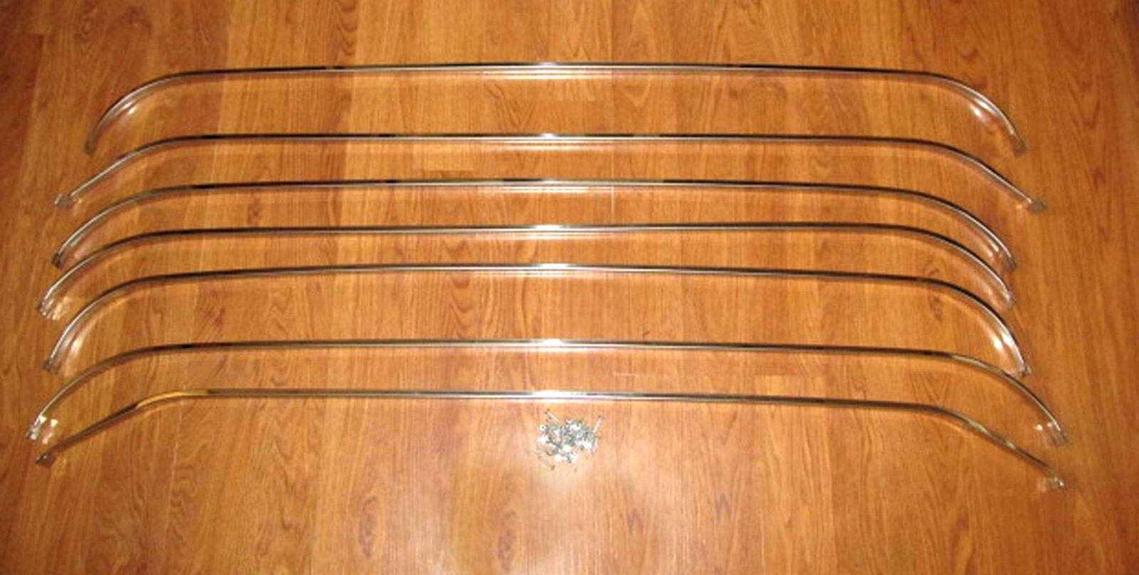 1955 56 1957 CHEVY NOMAD HEADLINER BOWS Set of 7 with HARDWARE NEW ...