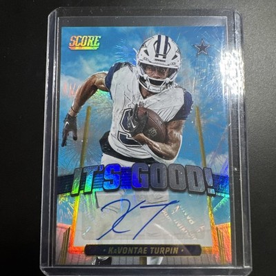 2025 Panini Score Football It’s Good KaVontae Turpin Auto Holo Card No ...