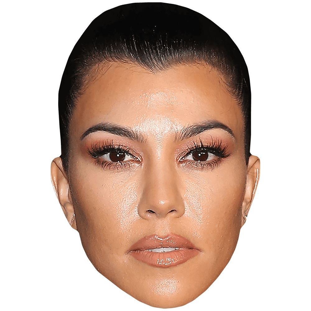 Kourtney Kardashian (Make Up) Celebrity Mask, Flat Card Face, Fancy ...