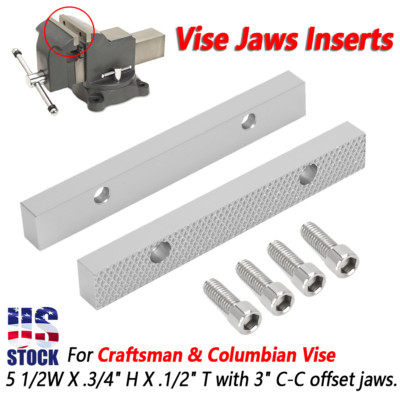 US For Craftsman Columbian Vise Jaws Inserts 5 1/2" W 3/4"H 1/2"T ...