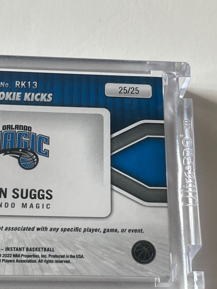 2021 Panini Instant JALEN SUGGS Rookie Kicks /25 Basketball Shoe RELIC ...