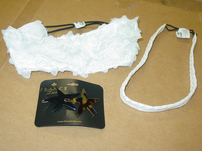 Urban Outfitters lot 2 Cream Off White Headbands 2 Star Barrettes-NEW ...