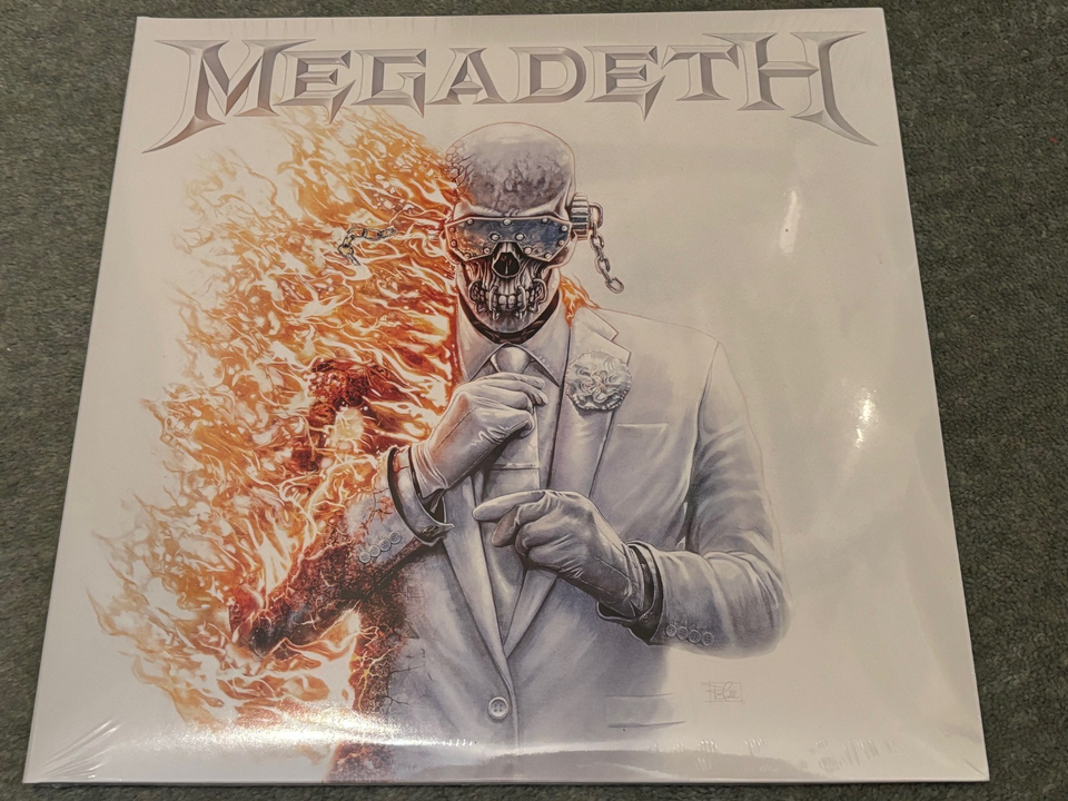 MEGADETH - MEGADETH OPAQUE OCEAN SPLATTER 2 X LP VINYL & LIMITED SIGNED ...