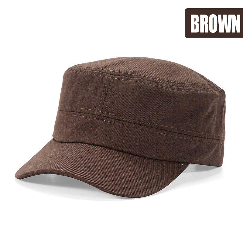 Army Plain Hat Classic Cadet Field Military Cap Style Patrol Baseball ...