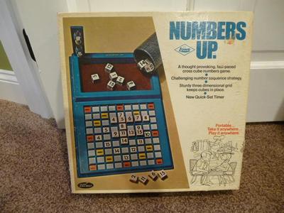 Vintage Numbers Up Board Game EUC Complete 917 Lowe 1971 EUC Number ...