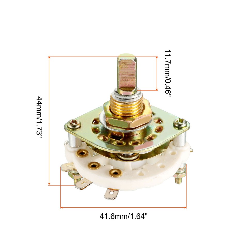 Band Selector Rotary Switch w Knob 1P8T 1 Pole 8 Position 1 Deck | eBay