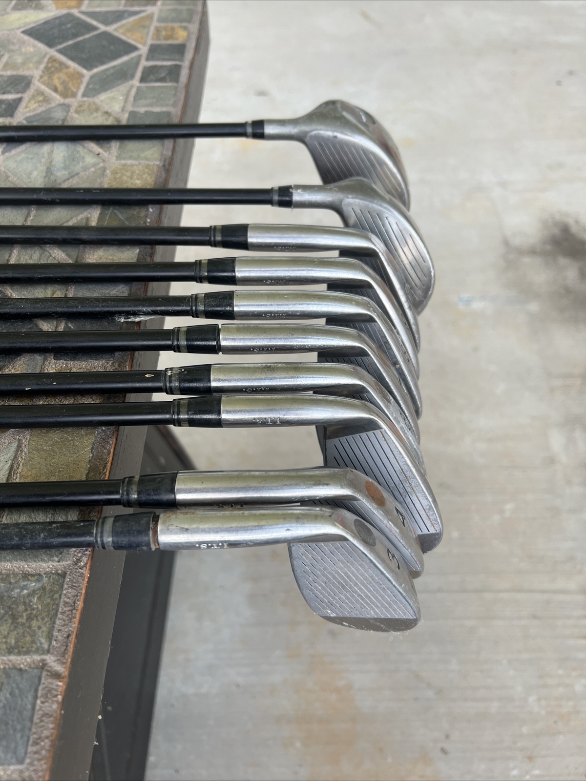 Mirage Bilateral Irons 3-9, Pitching Wedge, And 2 drivers | eBay