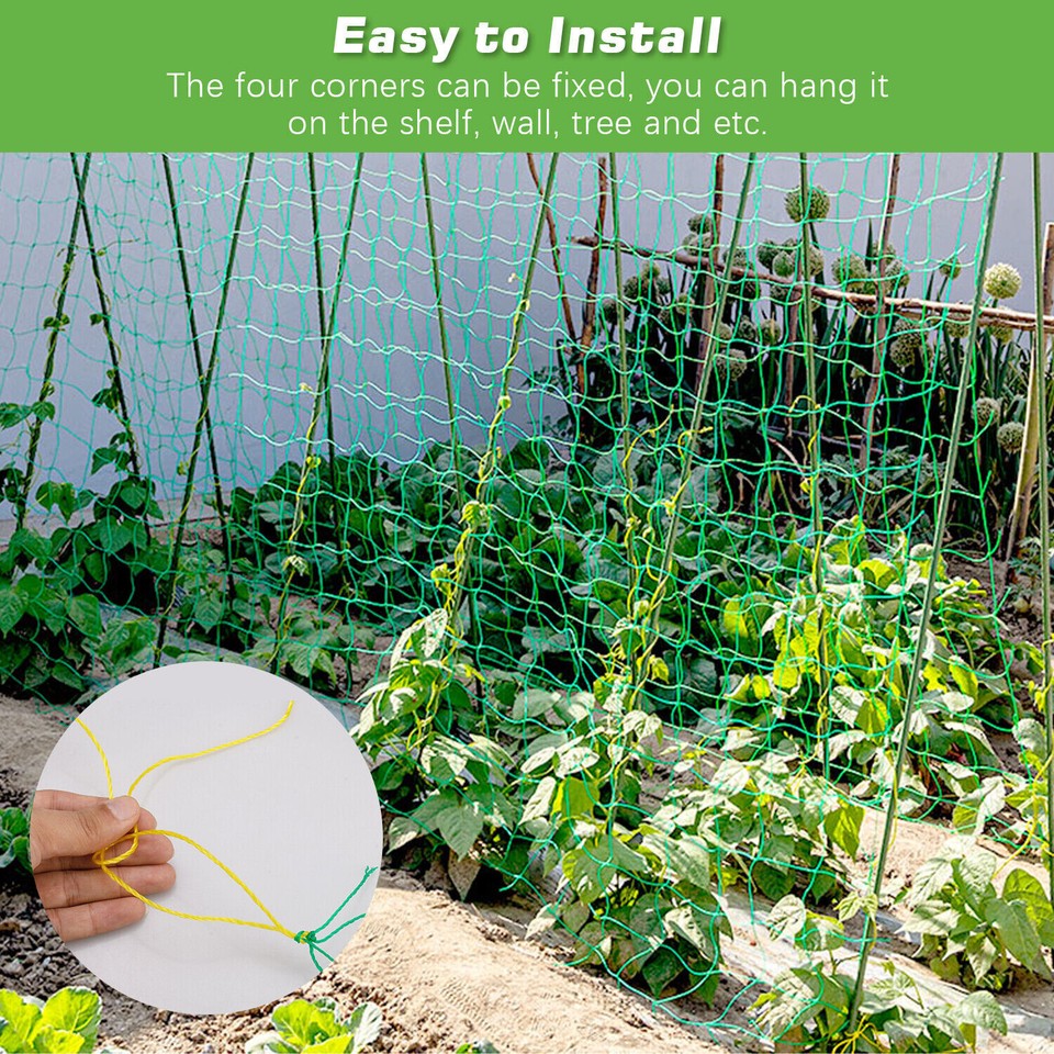 6-350FT Mesh Plant Trellis Net Roll Climbing Plant Scrog Garden Netting ...
