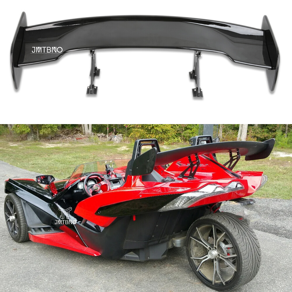 57" For Polaris Slingshot Glossy Black Rear Trunk Spoilers Racing Wing ...