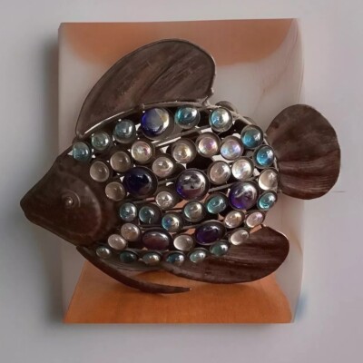 Unique Jeweled Fish Table Top Decor | eBay