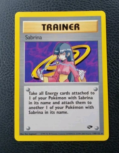 Sabrina 110/132 Rare Vintage Pokemon Trainer Card Nintendo 1999-2000 ...