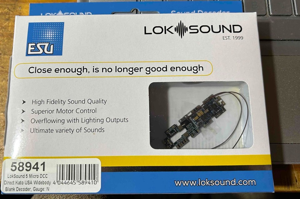 ESU N Scale Decoders Loksound & Lokpilot and Mini Power Pak | eBay