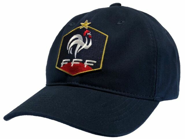 World Cup French Federation Football Cap Dark Blue Hat France FFF 100 ...