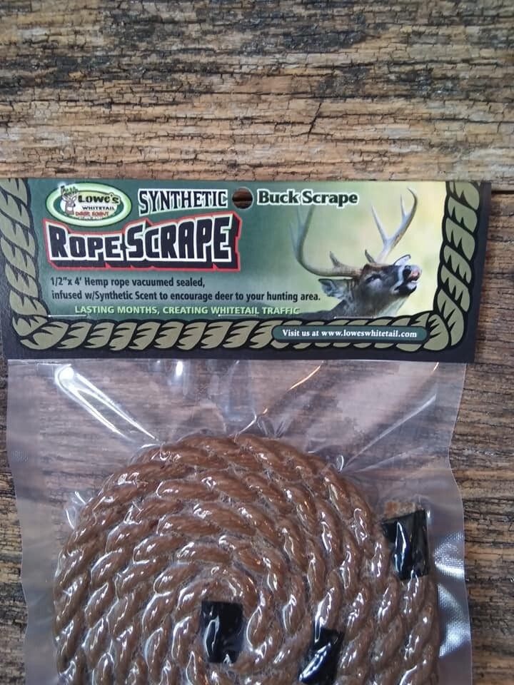 Rope Scrape BUCK SCRAPE, (Mock Scrape, Hemp Rope, Licking Branch) | eBay